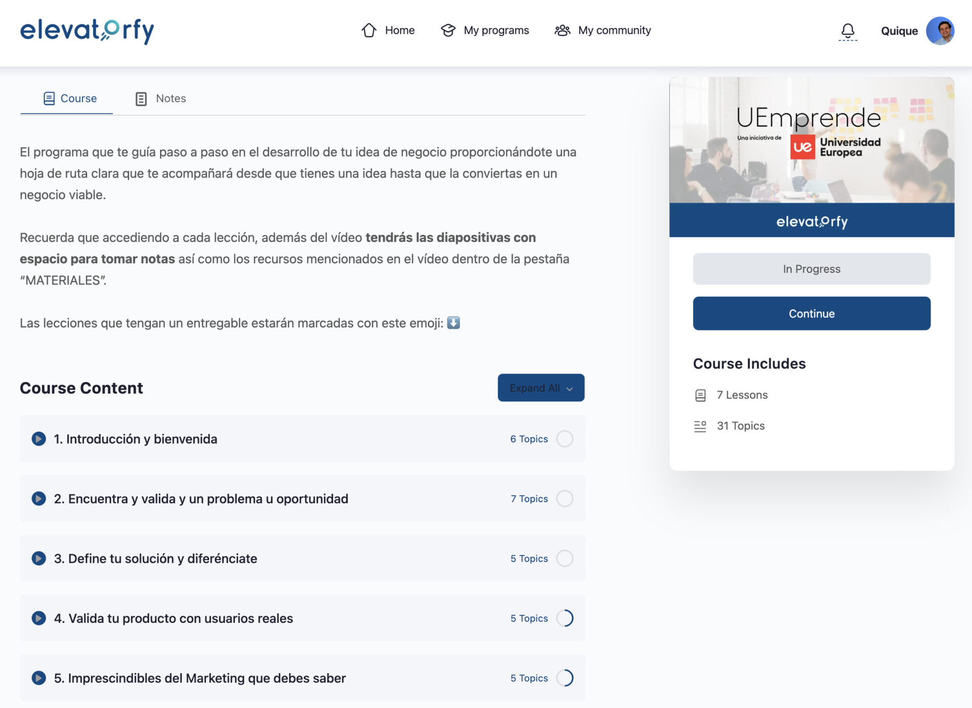 metodologia - elevatorfy